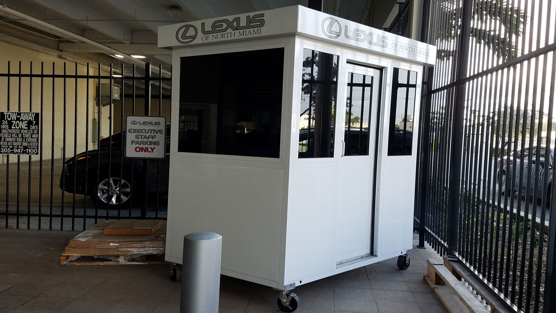 Mobile Security Booth for Temporary Use in Multiple Locations - Guard ...