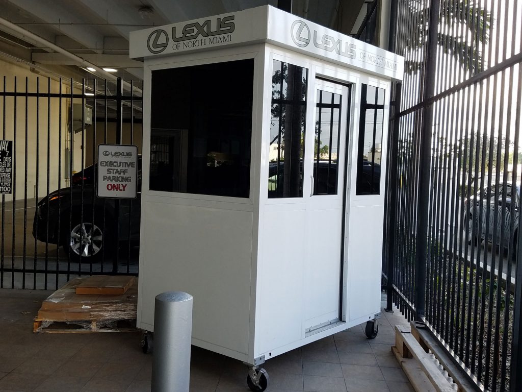 Mobile Security Booth for Temporary Use in Multiple Locations - Guard ...