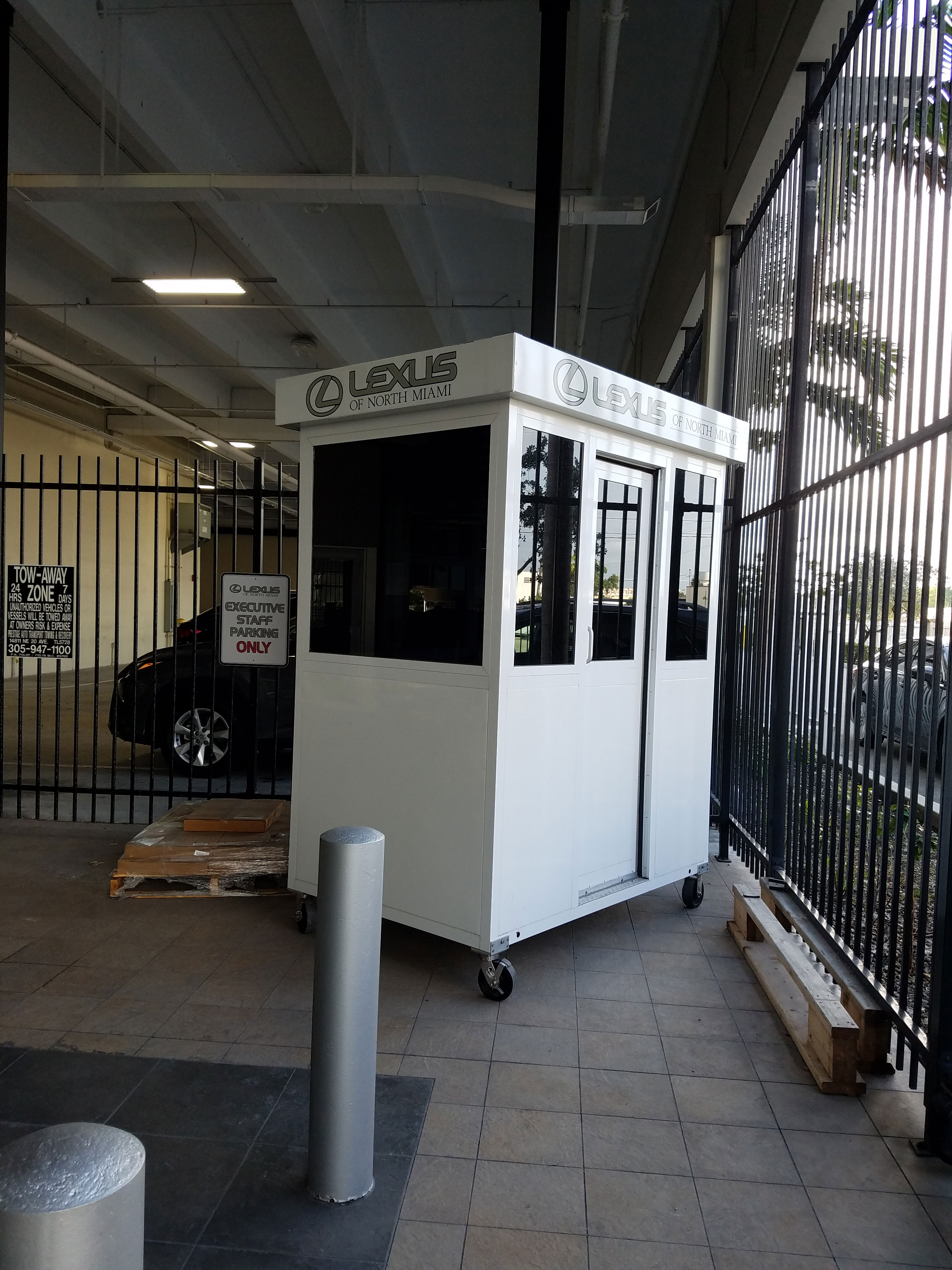 Mobile Security Booth - Guard Booth, Security Booth, Prefab Portable ...
