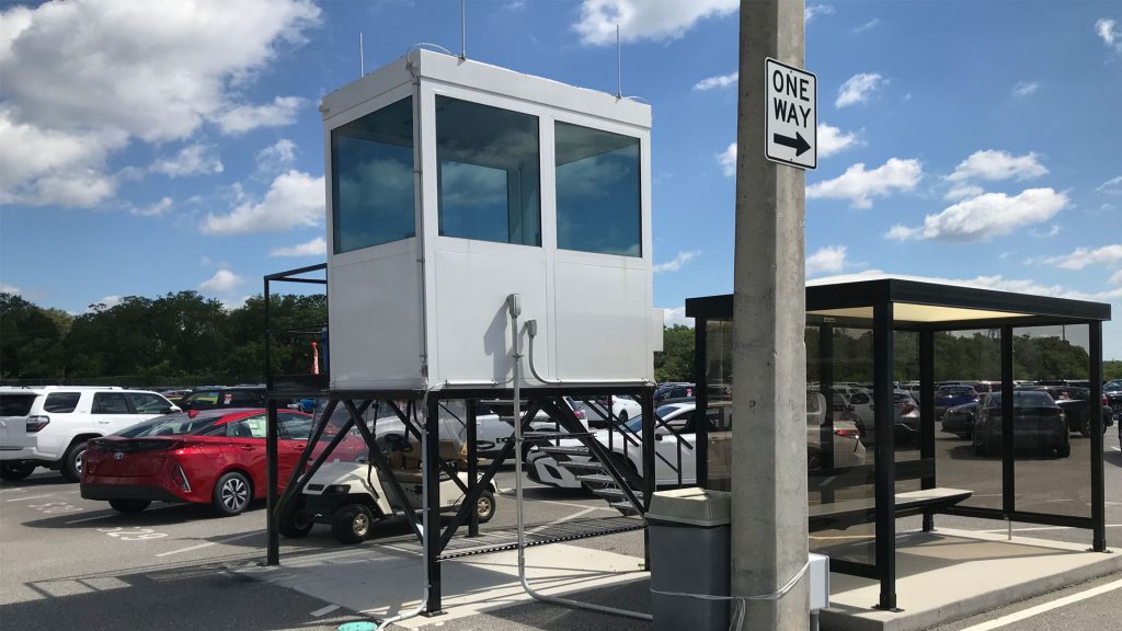 Elevated Security Booth - Guard Booth, Security Booth, Prefab Portable ...