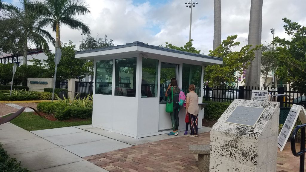 Temperature Screening Booth Serving as Security Booth - Guard Booth ...